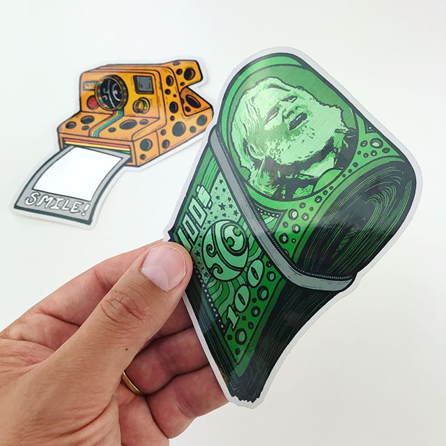 Custom Brushed Aluminum Stickers - Free shipping - StickerApp