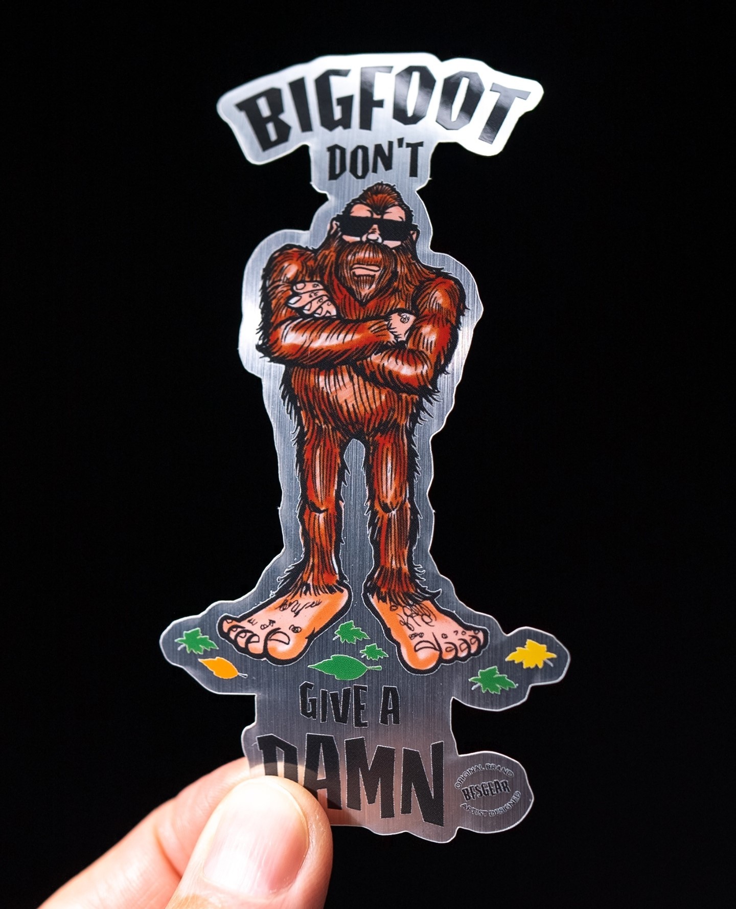 Custom Brushed aluminum stickers - StickerApp