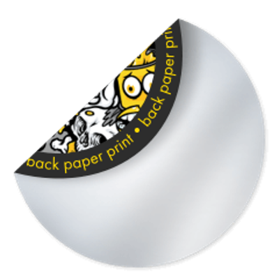 Back Paper Print - tryck på baksidan av ditt Stickers - StickerApp