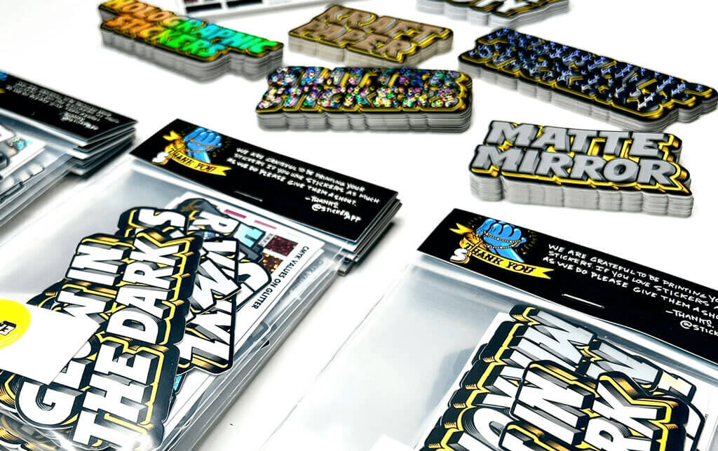 Order a Sample Pack of our Special Sticker Materials - StickerApp