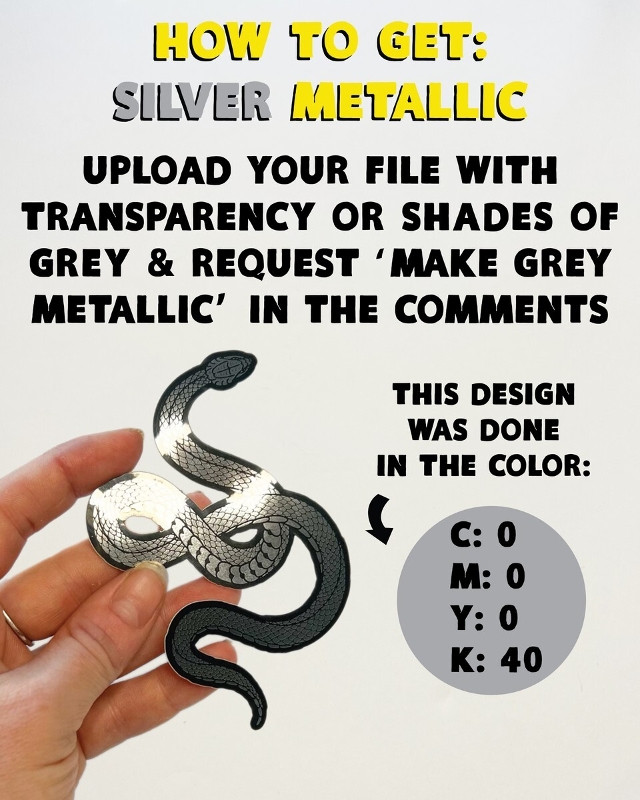 Custom Brushed Aluminum Stickers - Free shipping - StickerApp