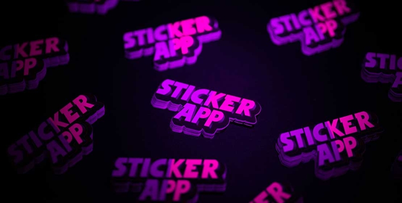 Stickers com tinta cor-de-rosa néon - Envio grátis - StickerApp