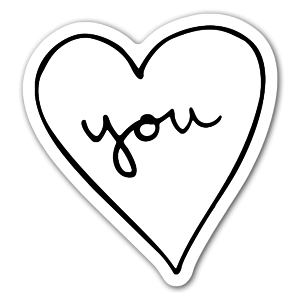 Buy Love You Sticker - Die cut stickers - StickerApp