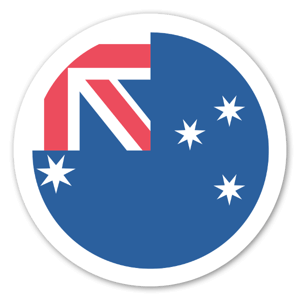 Buy Australia Flag Sticker - Die cut stickers - StickerApp