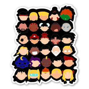 Buy Street Fighter - Die cut stickers | StickerApp