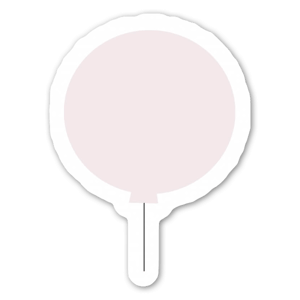 Buy Pink balloon - Die cut stickers - StickerApp