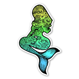 Die cut Meerjungfrau - @ StickerApp Shop