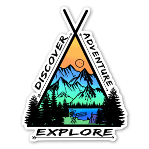 Buy Explore, Discover…ADVENTURE - Die cut stickers - StickerApp