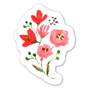 Die cut Blümchen - @ StickerApp Shop