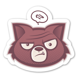 Buy Confused Cat - Die cut stickers | StickerApp