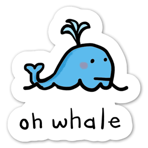 Buy Oh Whale - Die cut stickers - StickerApp