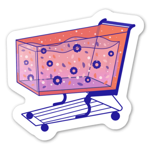 Buy Trolley - Die cut stickers - StickerApp