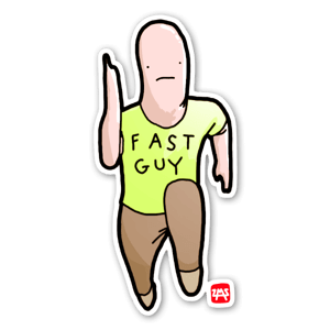 Fast Guy cortadas - @ Loja StickerApp
