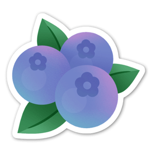 Buy Blueberry - Die cut stickers - StickerApp