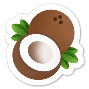 Buy Coconut - Die cut stickers - StickerApp