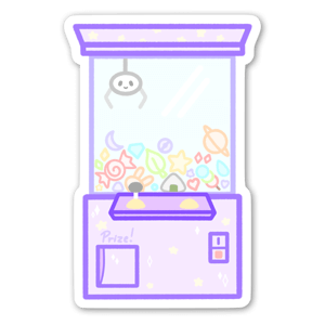 Buy Pastel Arcade Claw Machine Sticker - Die cut stickers - StickerApp