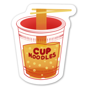 Buy Cup Noodle - Die cut stickers - StickerApp