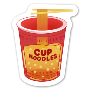 Buy Cup Noodle - Die cut stickers - StickerApp