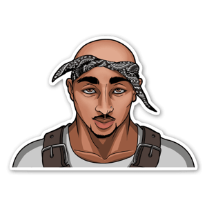Buy Tupac - Die cut stickers - StickerApp