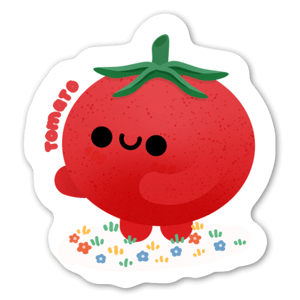 Köp Liten Tomat-klistermärke idag - StickerApp