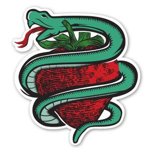 Snake N Barry Sticker cortadas - @ Loja StickerApp