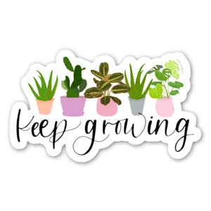 Buy Keep Growing Sticker - Die cut stickers - StickerApp