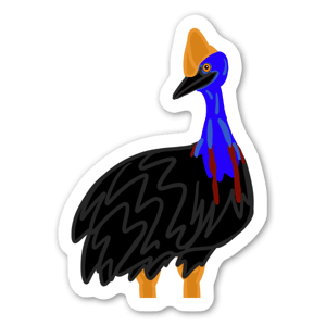 Buy Southern Cassowary - Die cut stickers - StickerApp