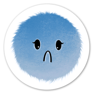 Buy Mood Blobs Collection- Sad - Die cut stickers - StickerApp