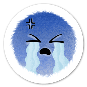 Buy Mood Blob Collection- Cry - Die cut stickers - StickerApp