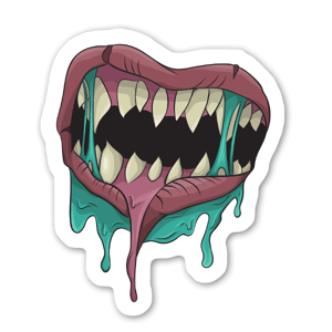 Buy Slime Teeth - Die cut stickers - StickerApp