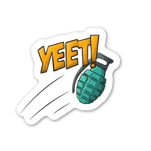 Buy Yeet - Die cut stickers - StickerApp