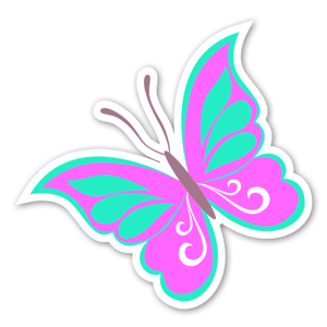 Buy this Pink Butterfly - stickers - StickerApp Shop