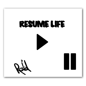 Buy Resume Life Sticker - Die cut stickers - StickerApp