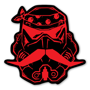 Buy Trooper Tear Red - Die cut stickers - StickerApp