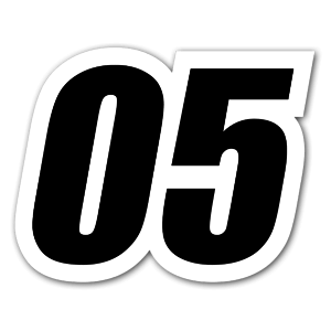 Buy 06 Racing Number - Die cut stickers - StickerApp