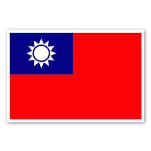 Buy Flag of Taiwan - Die cut stickers - StickerApp