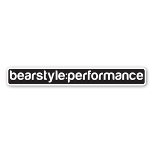 Köp bearstyle performance black white-klistermärke idag - StickerApp