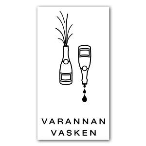 Köp Varannan Vasken Vit liten sticker-klistermärke idag - StickerApp