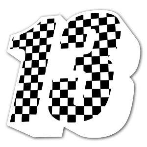 Buy Racing and Numbers Stickers - StickerApp